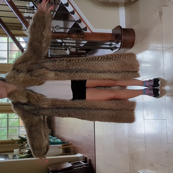 Jackets & Coats | Tanuki Full Length Fur Coat | Poshmark